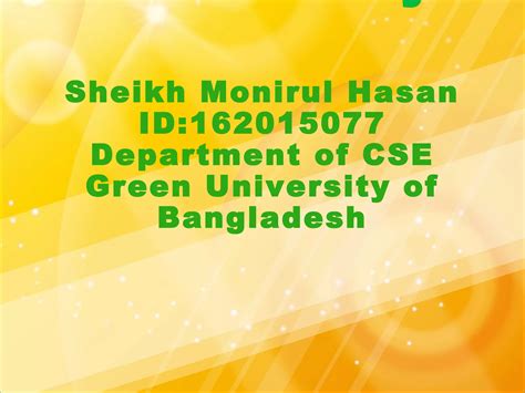 C Programming Presentation For University Ppt