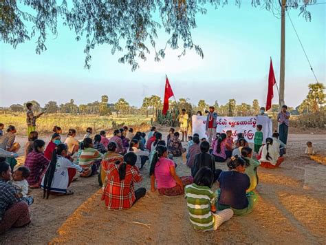 လက်ပံတောင်းတောင်ဒေသ လူထု သပိတ် စစ်ကြောင်း အကြမ်းဖက် စစ်ကောင်စီ ဖြုတ်ချရေး ချီတက် ဆန္ဒပြ Khit