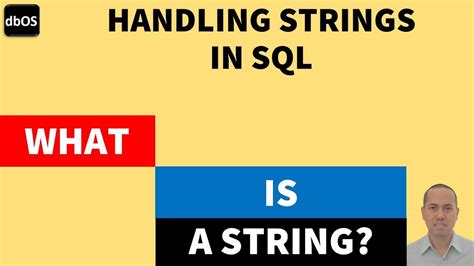 What Is A String In Sql Sql String Youtube
