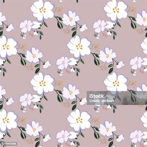 네이티브 꽃에 유행 귀여운 패턴 직물 직물 표지 배경 화면 인쇄 선물 포장 또는 어떤 목적을위한 꽃 원활한 배경 0명에 대한 스톡 벡터 아트 및 기타 이미지 Istock