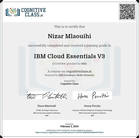Nizar Mlaouihi On Linkedin Certification Ibmcloud Professionaldevelopment