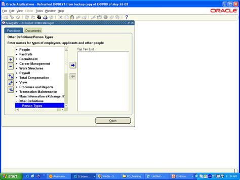 Oracle Apps HRMS Person Types