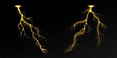Yellow Lightning Background