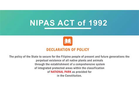 National Integrated Protected Areas System Nipas Act And E Expanded Nipas Act Of The