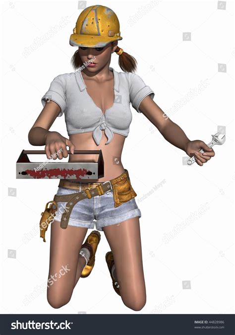 Sexy Tool Girl Stock Illustration 44828986 Shutterstock