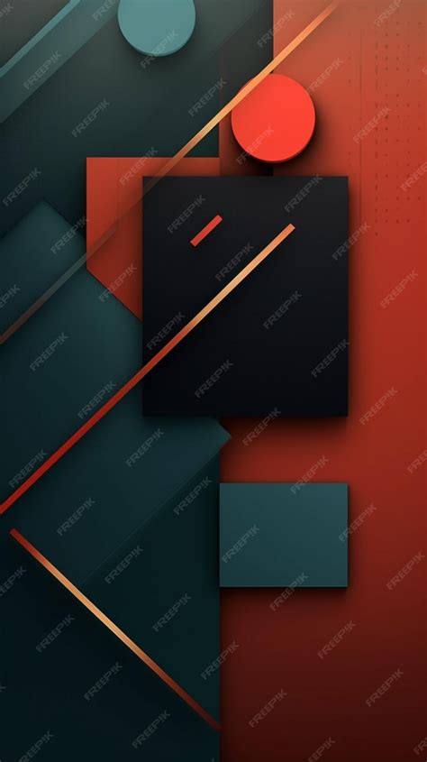 Premium Ai Image There Is A Black And Red Abstract Design With A Red Dot Generative Ai