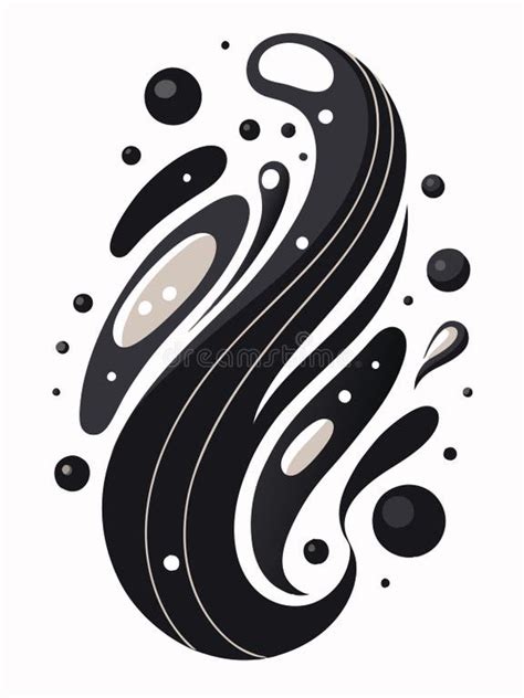 An Intricate Black And White Abstract Piece Featuring Swirling Patterns