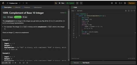 complement of base 10 integer for leetcodechallenge ashish kumar posted on the topic linkedin