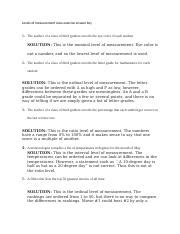 Answers Levels Of Measurement Class Exercise Answer Key Docx Levels Of Measurement Class