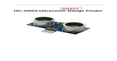 Pdf Hc Sr04 Ultrasonic Range Finder · The Timing Diagram Of Hcsr04 Is Shown To