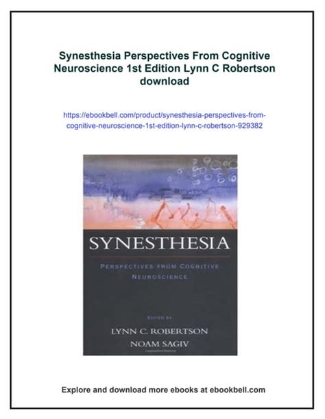 Synesthesia Blindsight Pdf