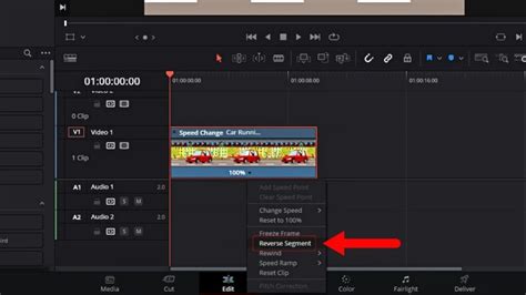 How To Reverse A Clip In DaVinci Resolve 18 2025