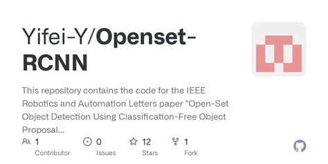 Github Yifei Yopenset Rcnn This Repository Contains The Code For