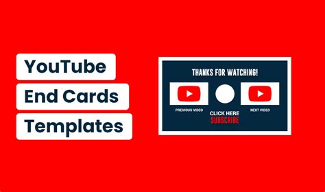 Best YouTube End Card Templates Free Paid In