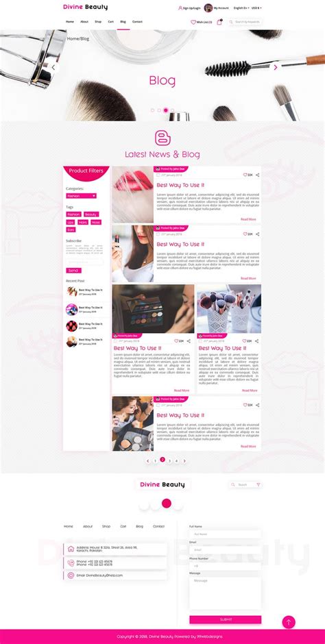 Woocommerce Web Design For Cosmetic Freelancer