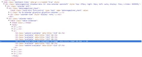 select range of dates from calendar using selenium and python stack