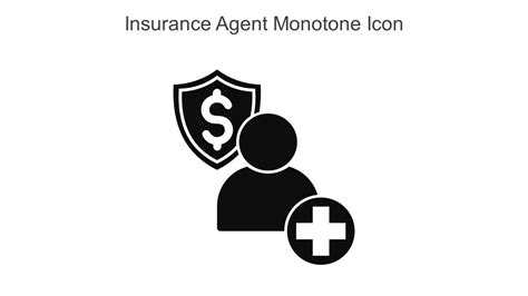 Insurance Agent Monotone Icon In Powerpoint Pptx Png And Editable Eps Format Ppt Presentation
