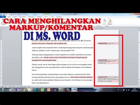 Panduan Mudah Cara Hapus Komentar Di Microsoft Word