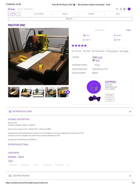 Free 3d File Router Cnc ・3d Printable Model To Download・cults Pdf