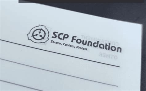 Scp Journal Scp Foundation Daily Record Scp Foundation Shop