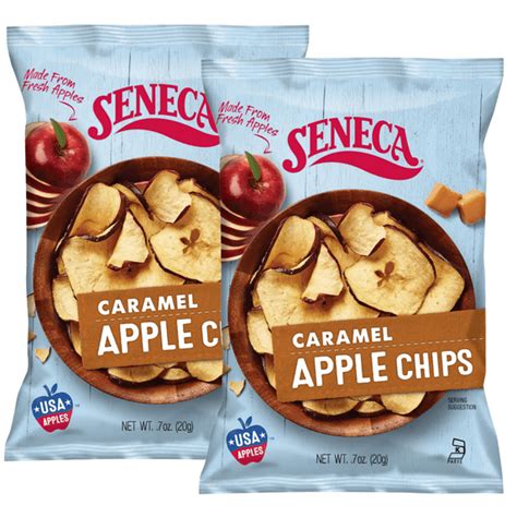 Seneca Caramel Apple Chips Made From Fresh Apples 100 Red Delicious