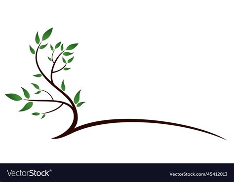 Green Tree Symbol Royalty Free Vector Image VectorStock