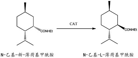 Method For Preparing N Ethyl L Menthyl Formamide By Configuration