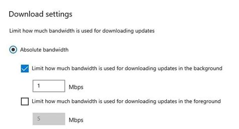 How To Limit Windows Update S Download Upload Bandwidth