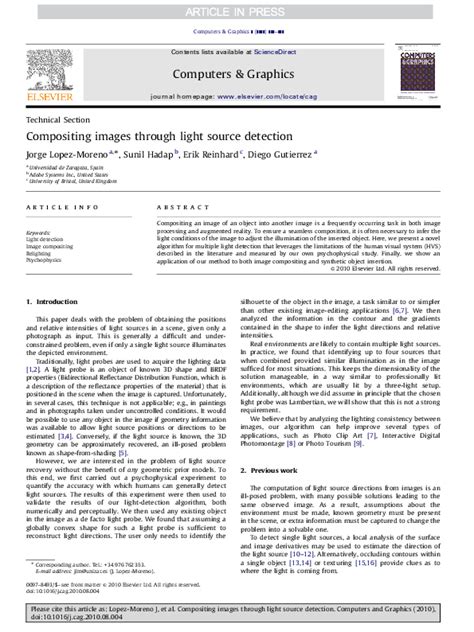 Pdf Compositing Images Through Light Source Detection