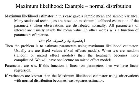 PPT Maximum Likelihood ML PowerPoint Presentation Free Download ID 420772
