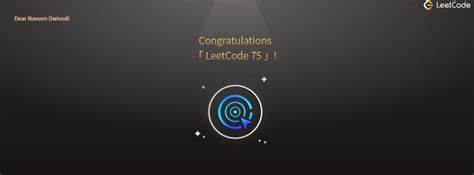 Leetcode75 Dsa Javadeveloper Problemsolving Consistencyiskey