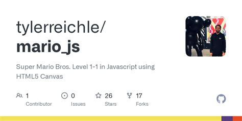 GitHub Tylerreichle Mario Js Super Mario Bros Level In Javascript Using HTML Canvas