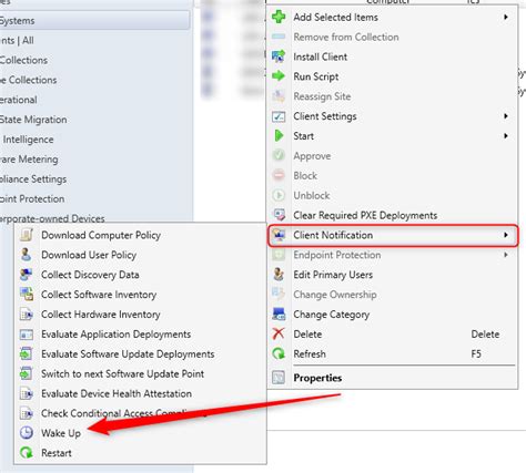 How To Enable Sccm Wake On Lan Client Notification 1810