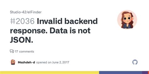 Invalid Backend Response Data Is Not Json Issue Studio Elfinder Github