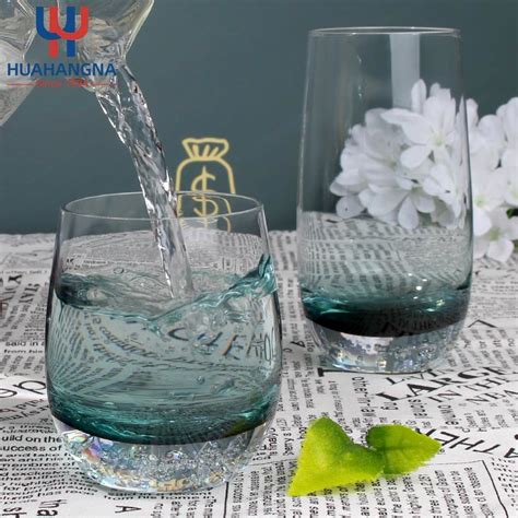 Premium Drinking Glasses Colored Stemless Wine Glass China Drinking Glass And Water Glass Price