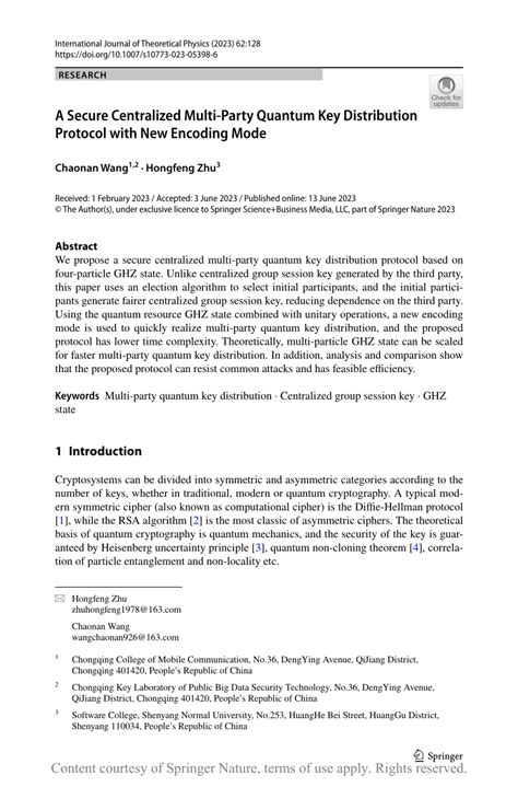 A Secure Centralized Multi Party Quantum Key Distribution Protocol With New Encoding Mode