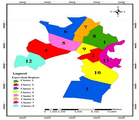Crisp Clustering Map Of Fr In Karaj City For α Cut 09 This Figure