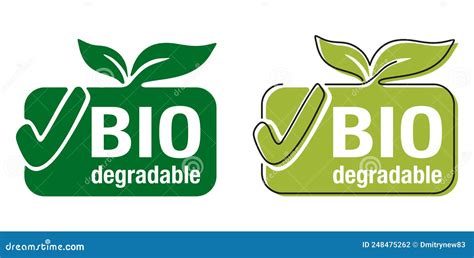 Biodegradable Polymers Stamp Vector Illustration