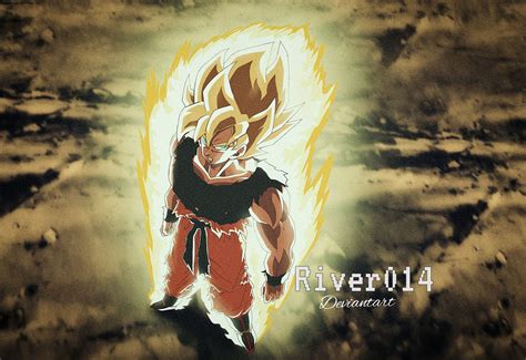 Goku Super Saiyan First Timechikashi Kubota Style By River014 On