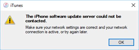 Fixed The Iphone Software Update Server Could Not Be Contacted