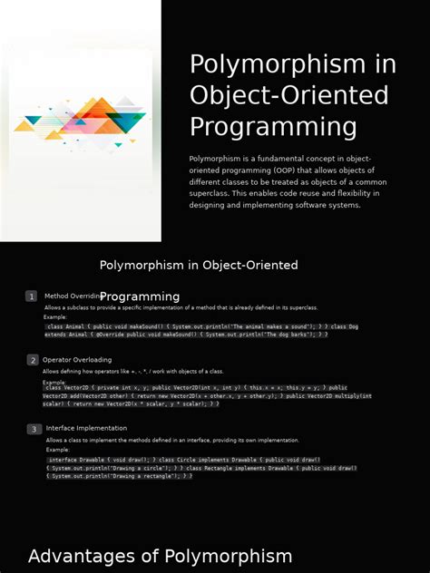 Polymorphism In Object Oriented Programming 3 Pdf