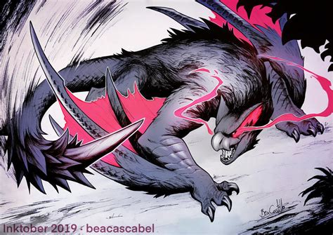 Inktober Day 19 Nargacuga By Beacascabel On Deviantart