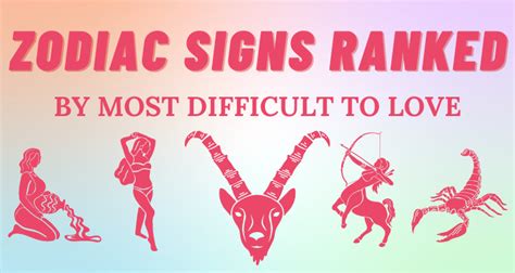 The Most Difficult Zodiac Signs To Love Ranked So Syncd