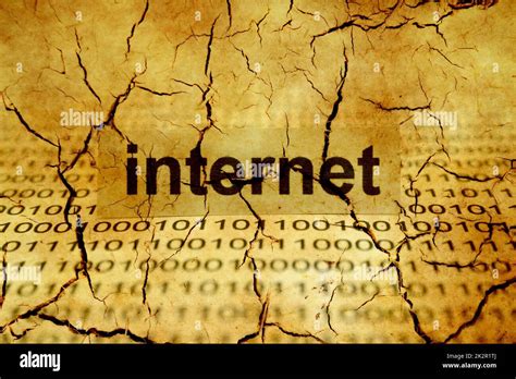 Cracked Internet Concept Stock Photo Alamy