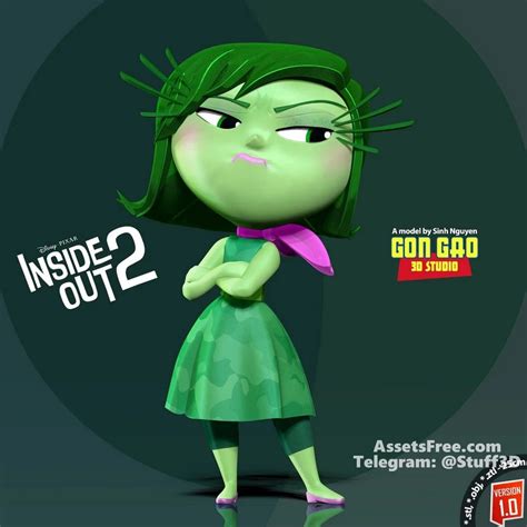 Disgust Inside Out D Print Model Download Free