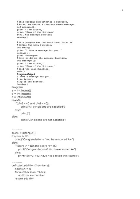 Python Functions Overview Understanding Function Definitions And Usage