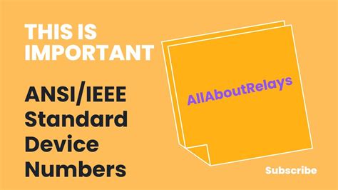 What Are Ansi Relay Numbers The Complete C372 Code List