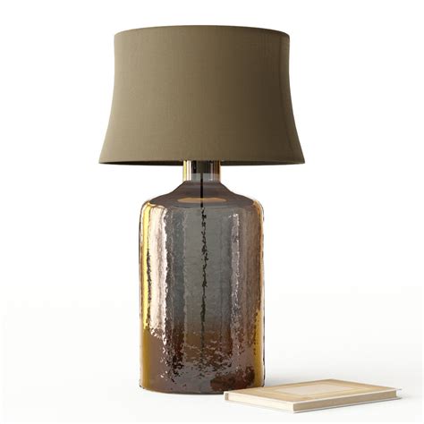 Pottery Barn Clift Glass Table Lamp Base Espresso 3d Model Cgtrader