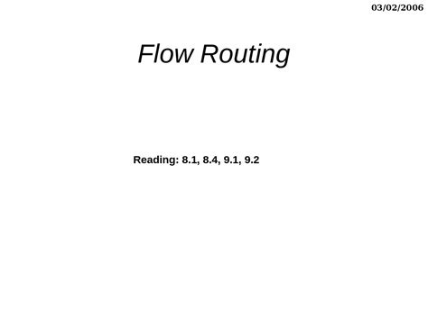 Flow Routing Lumped Apuntes De Hidráulica Docsity Flow Routing Lumped Apuntes De Hidráulica Docsity