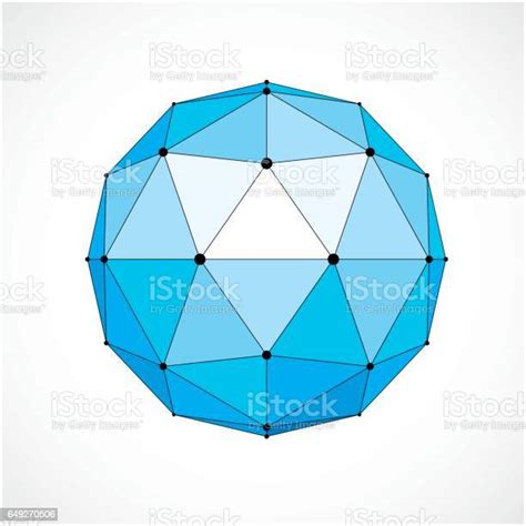 3 차원 벡터 디지털 와이어 프레임 구형 개체 삼각형 면을 사용 하 여 만든 라인 메쉬를 사용 하 여 만든 형상 다각형 구조입니다 웹 디자인에 사용 하기 위해 낮은 폴 리